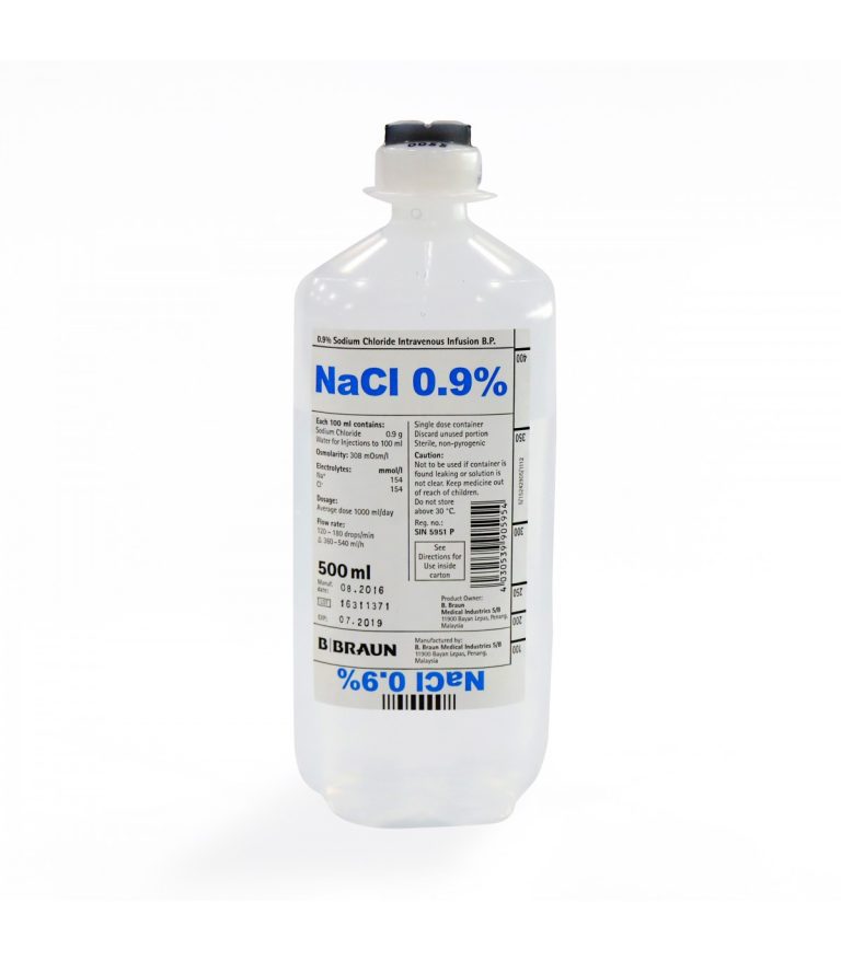 Normal Saline 500mls - Paula Medical Solutions